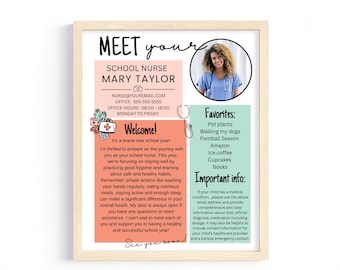 Meet the School Nurse Letter Printable Back to School Note Editable ...