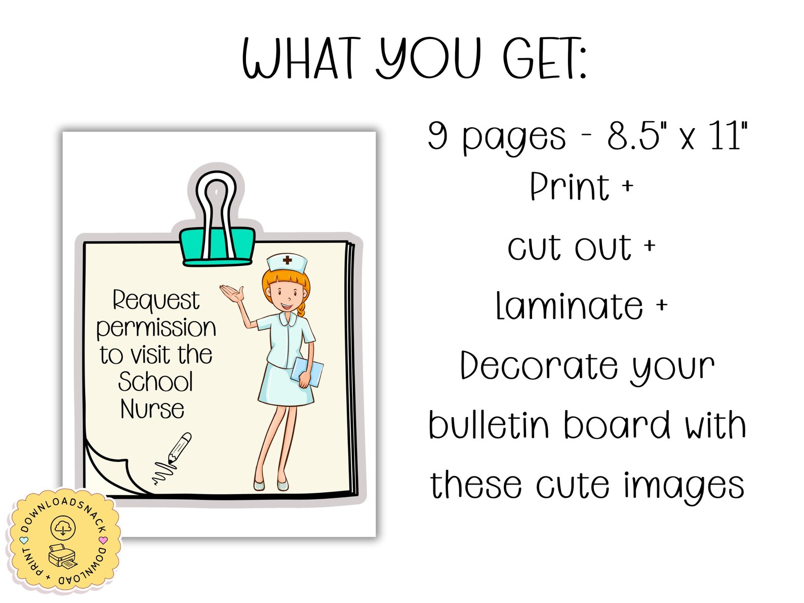 NURSE Bulletin Board, When to Visit the Nurse, School Nurse Door ...