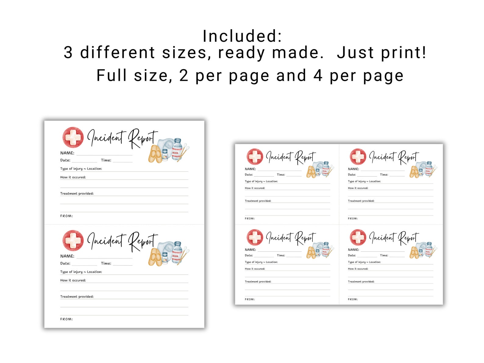 Daycare Incident Report, Daycare Childcare Provider, Child Incident ...