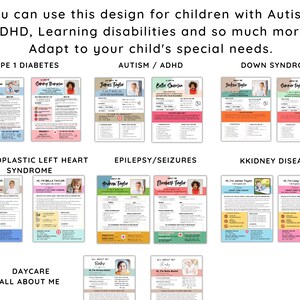 All About Me, Down Syndrome, SPECIAL NEEDS Page, Back to School ...