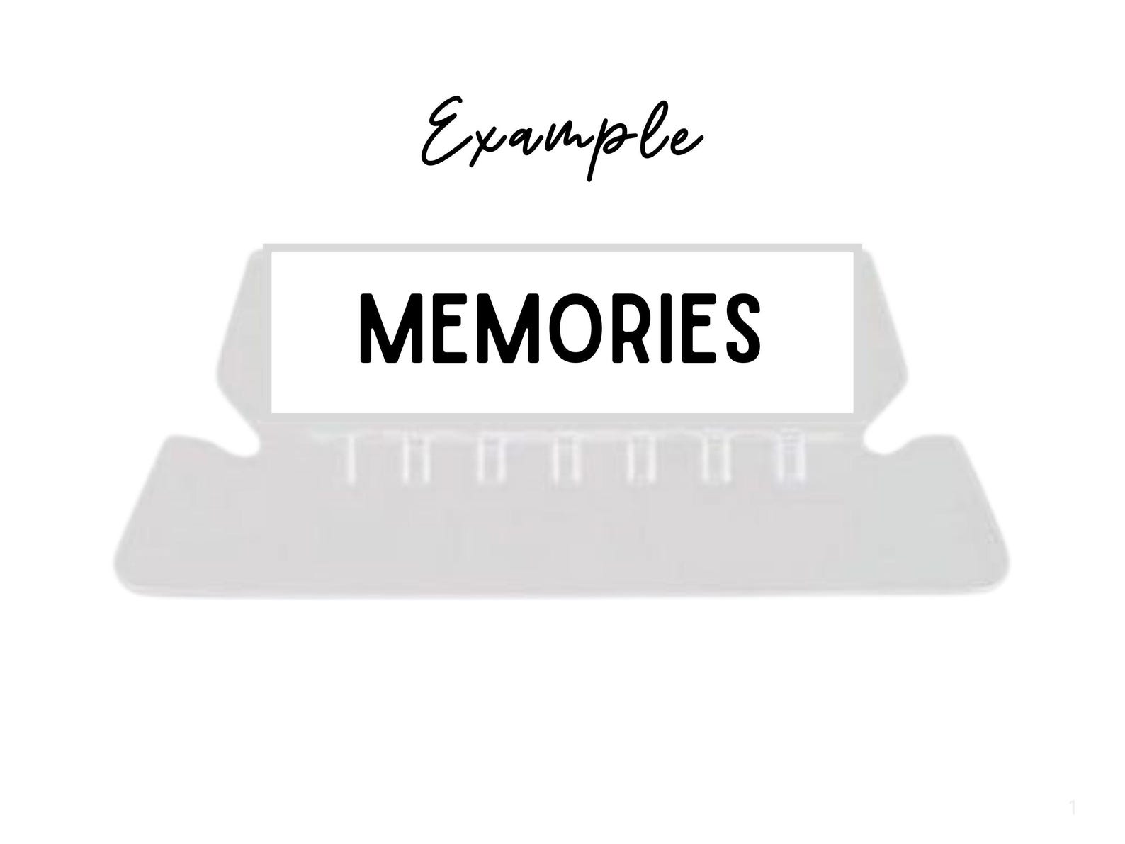 MEMORY Box TAB LABELS, Printable, School File Box, Kids School Years ...