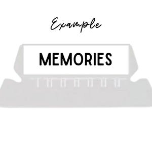MEMORY Box TAB LABELS, Printable, School File Box, Kids School Years ...