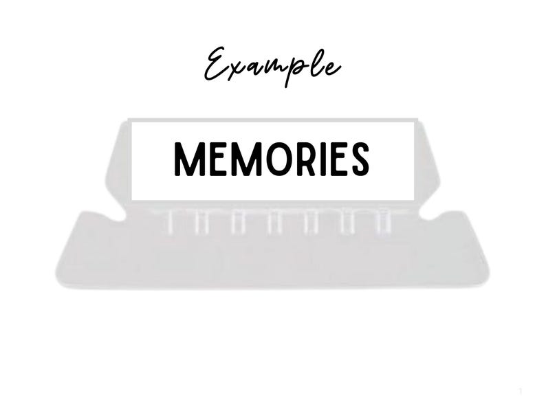 MEMORY Box TAB LABELS, Printable, School File Box, Kids School Years ...