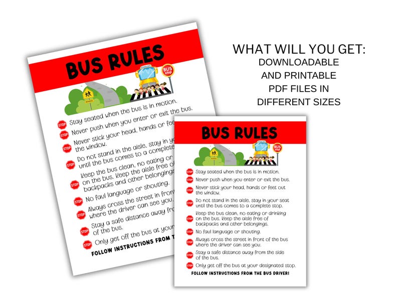 School Bus Rules, Teach Safety Rules, Bus Driver, Back to School ...
