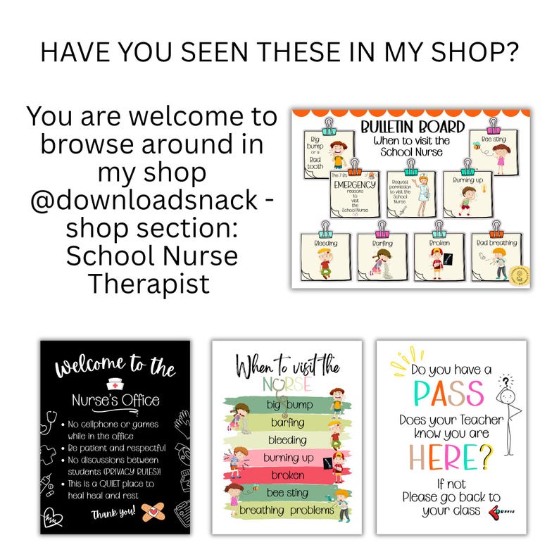 Meet the School Nurse Letter Printable Back to School Note Editable ...
