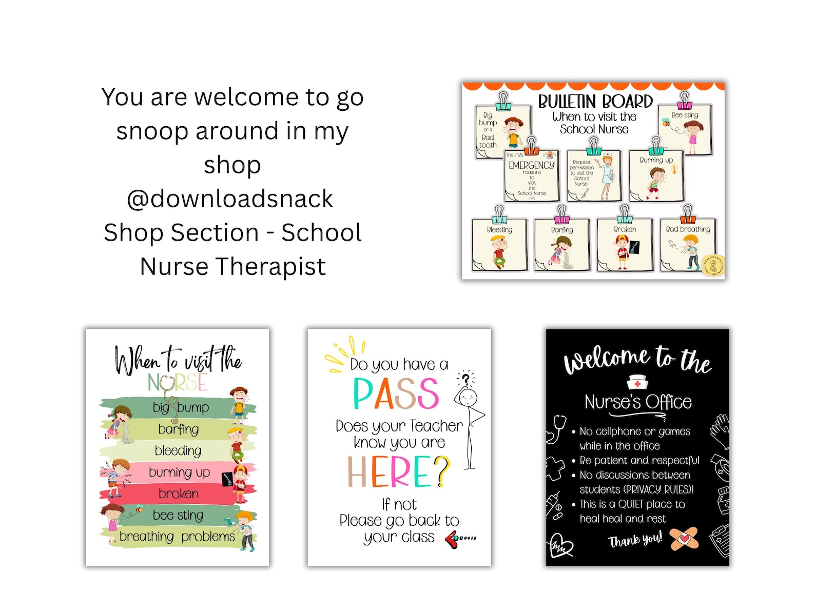 Meet the School Nurse Letter Printable Back to School Note Editable ...