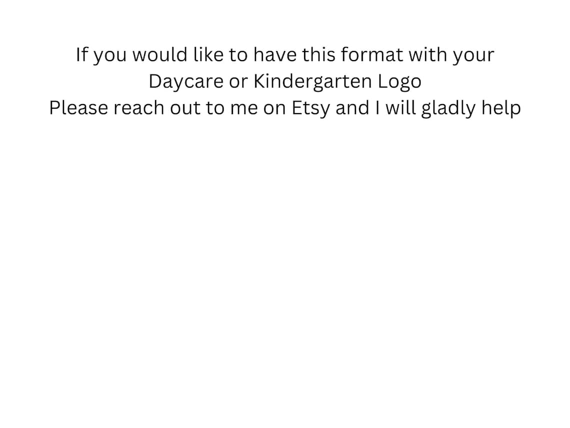 Daily Report All About My Day, Daily Log for Daycare, Preschool, Nanny ...