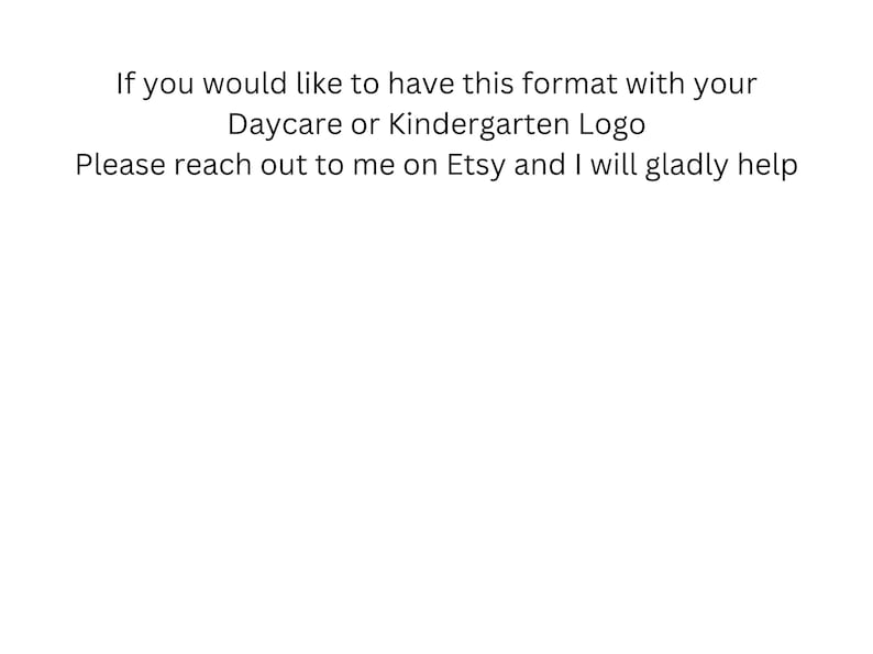 Daily Report All About My Day, Daily Log for Daycare, Preschool, Nanny ...