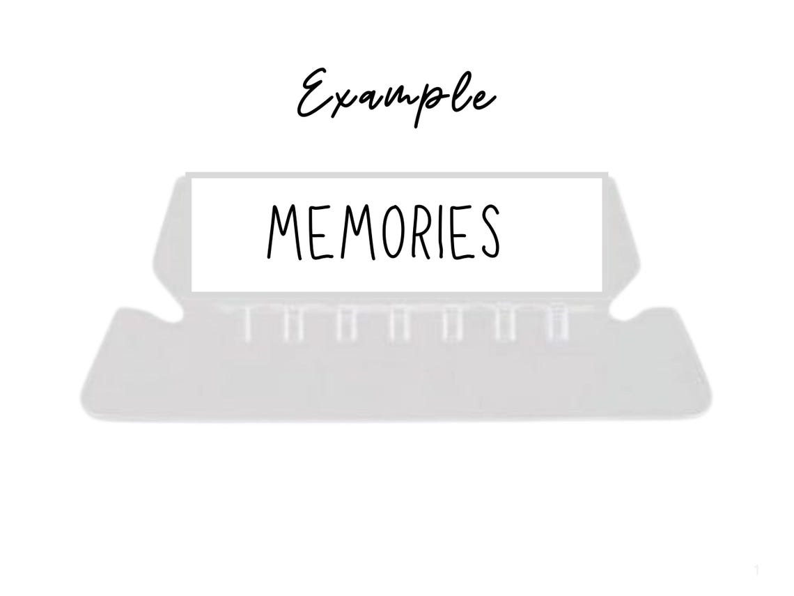 MEMORY Box TAB LABELS, Printable, School File Box, Kids School Years ...