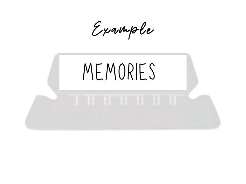 MEMORY Box TAB LABELS, Printable, School File Box, Kids School Years ...