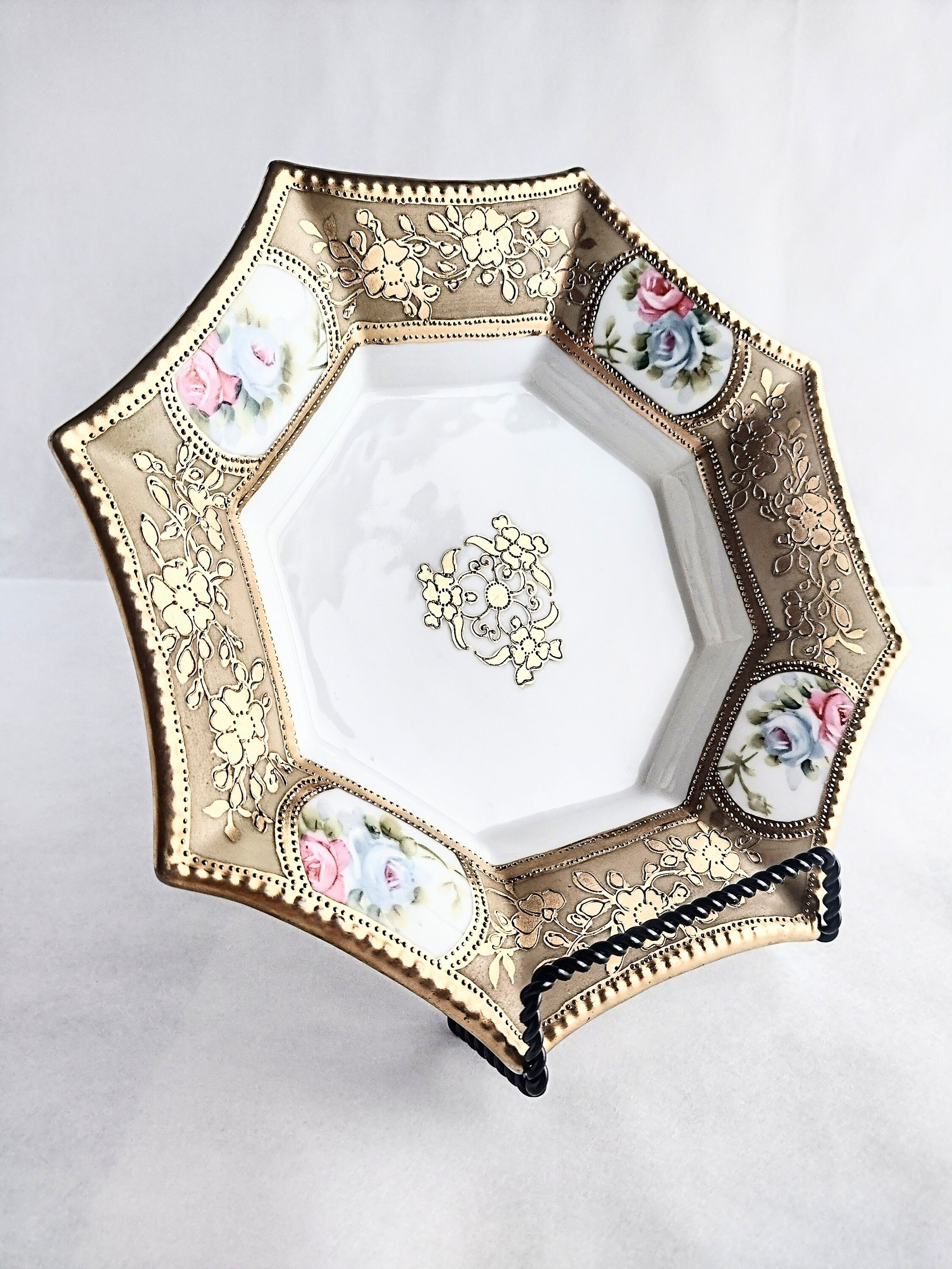 Morimura Bros. Porcelain & Gold Dish 1891-1921 - Etsy