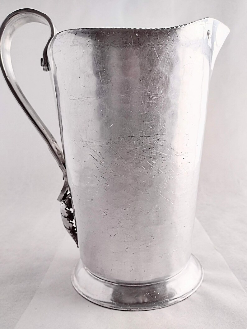 1950s Continental Hand Wrought Silverlook Pitcher - 509 - Etsy