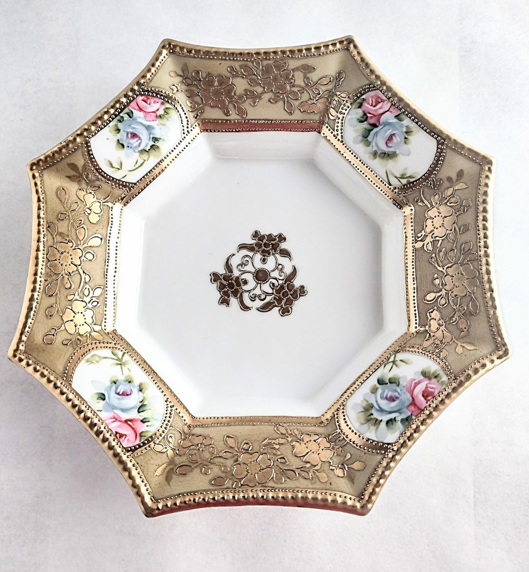 Morimura Bros. Porcelain & Gold Dish 1891-1921 - Etsy