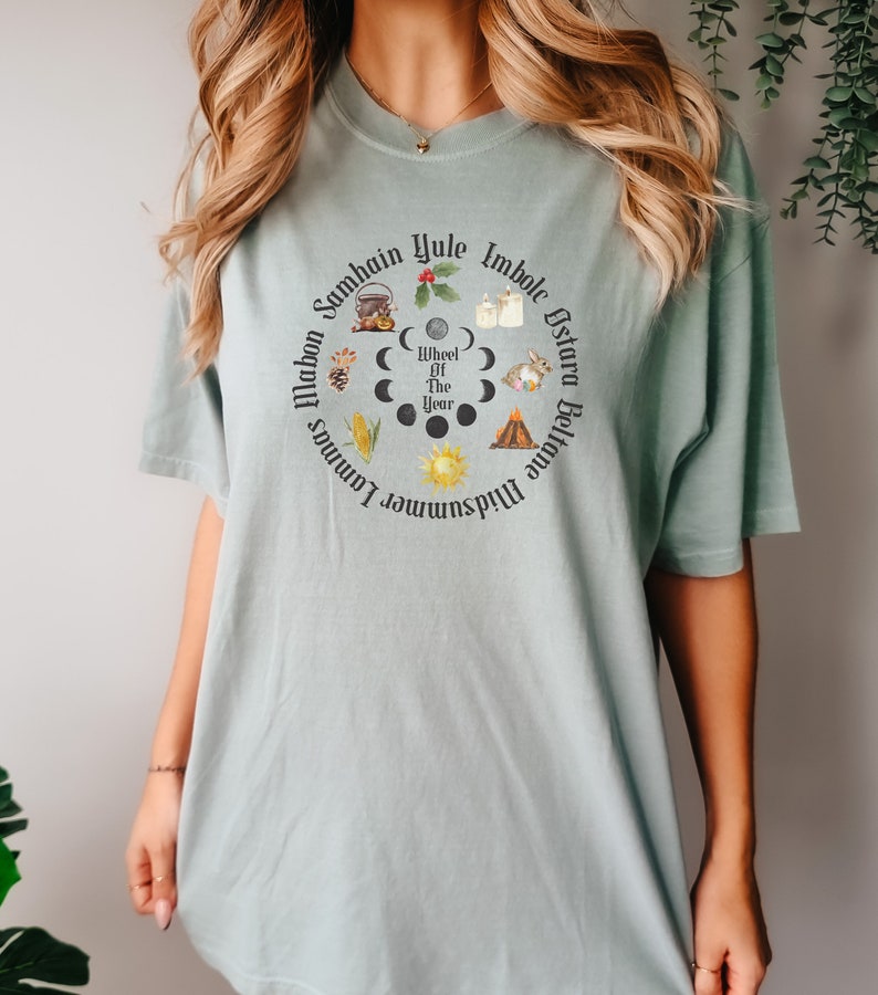 Wheel of the Year Shirt Pagan Wheel of the Year Gift for - Etsy