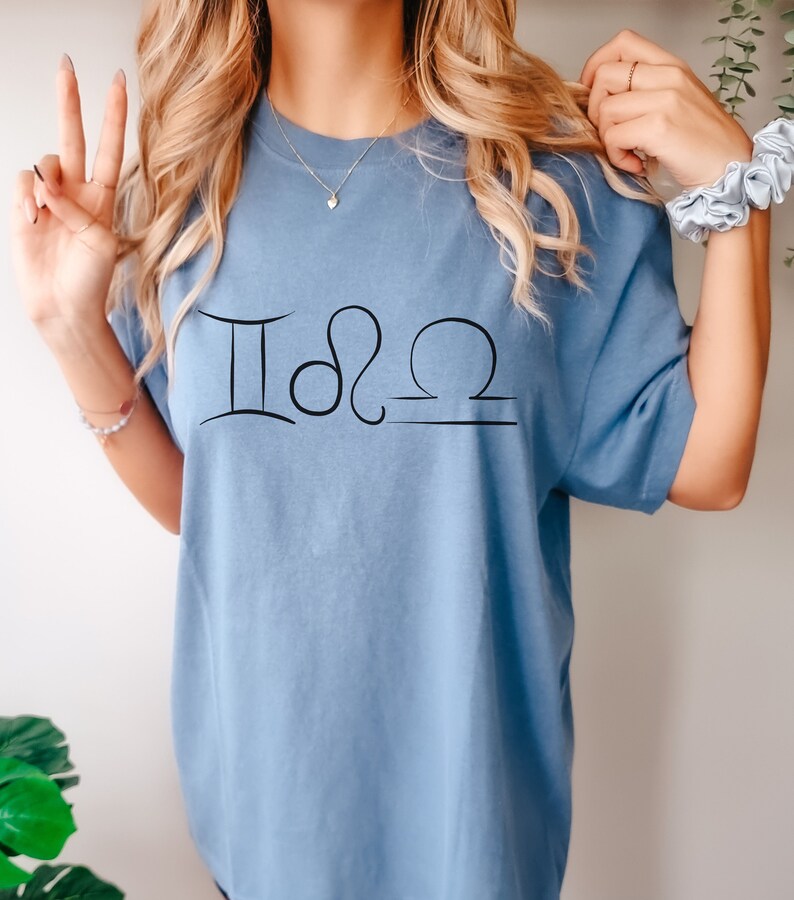 Custom BIG THREE Astrology Signs Shirt, Custom Sun Moon and Rising Sign ...