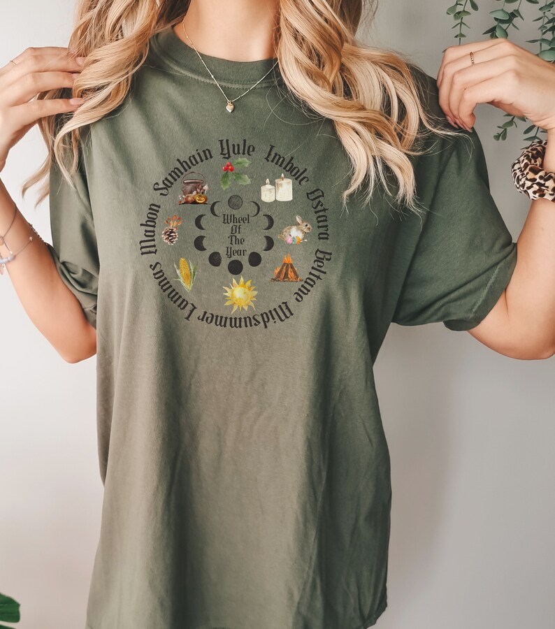 Wheel of the Year Shirt Pagan Wheel of the Year Gift for - Etsy