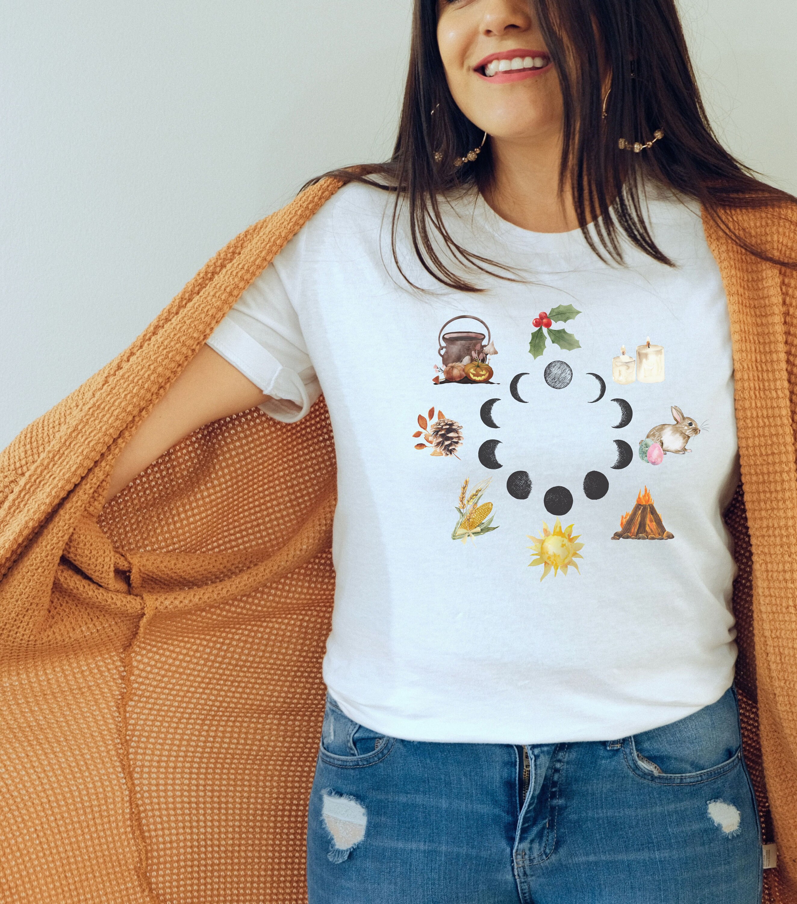 Wheel of the Year Shirt, Pagan Wheel of the Year, Gift for Witch ...