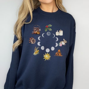 Wheel of the Year Sweatshirt, Pagan Wheel of the Year, Equinox Top ...