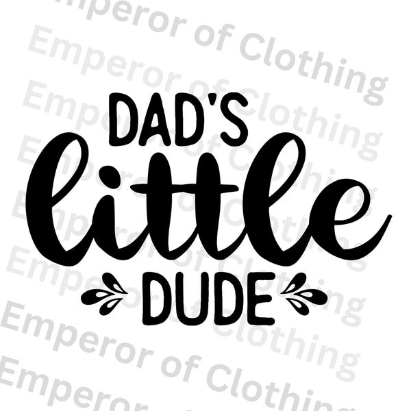 Dads Little Dude Svg - Etsy