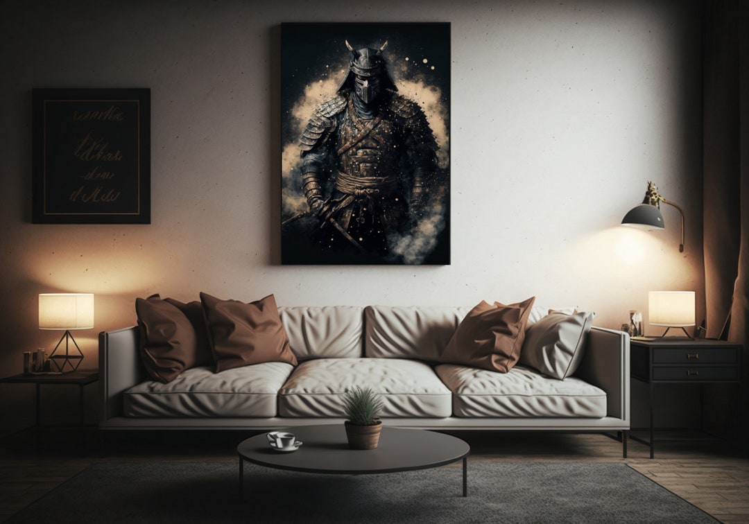 Samurai Warrior Poster, Samurai Armor Wall Art, Samurai Warrior ...