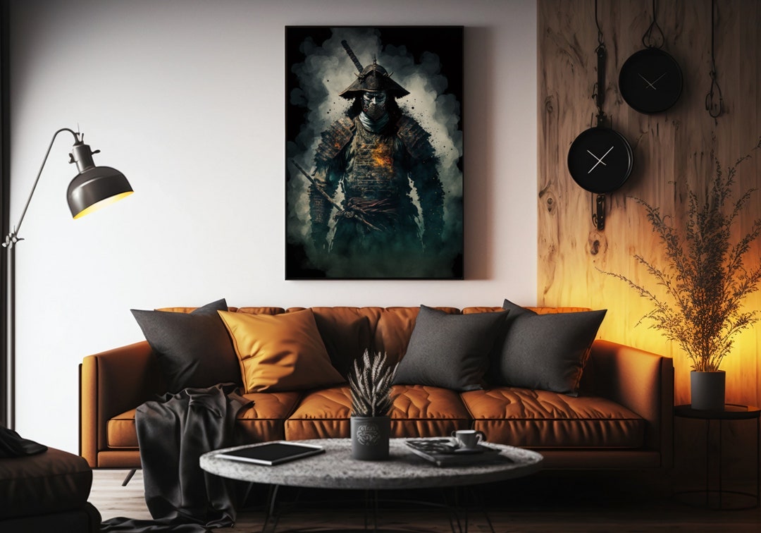 Samurai Warrior Poster, Samurai Armor Wall Art, Samurai Warrior ...