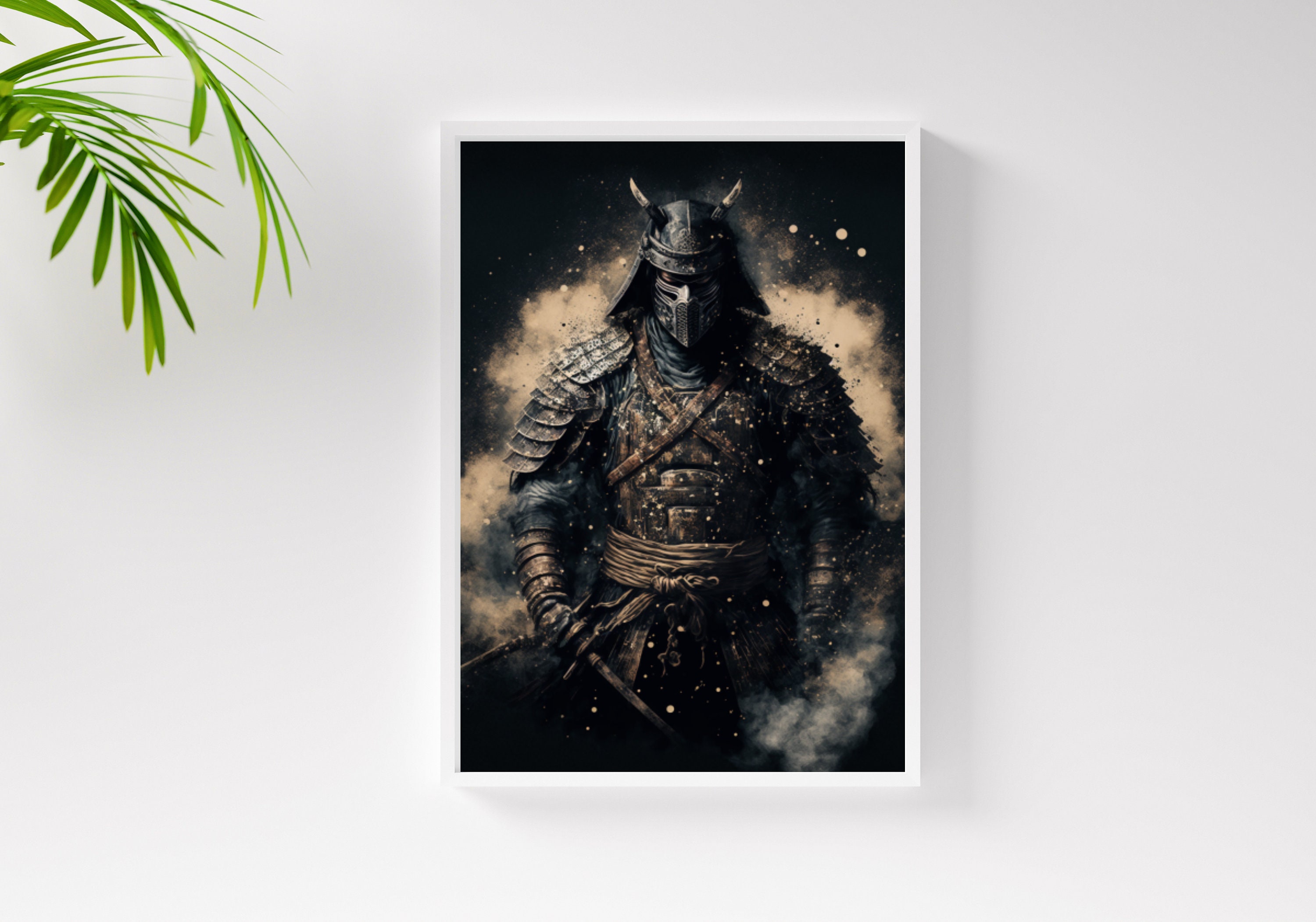 Samurai Warrior Poster, Samurai Armor Wall Art, Samurai Warrior ...