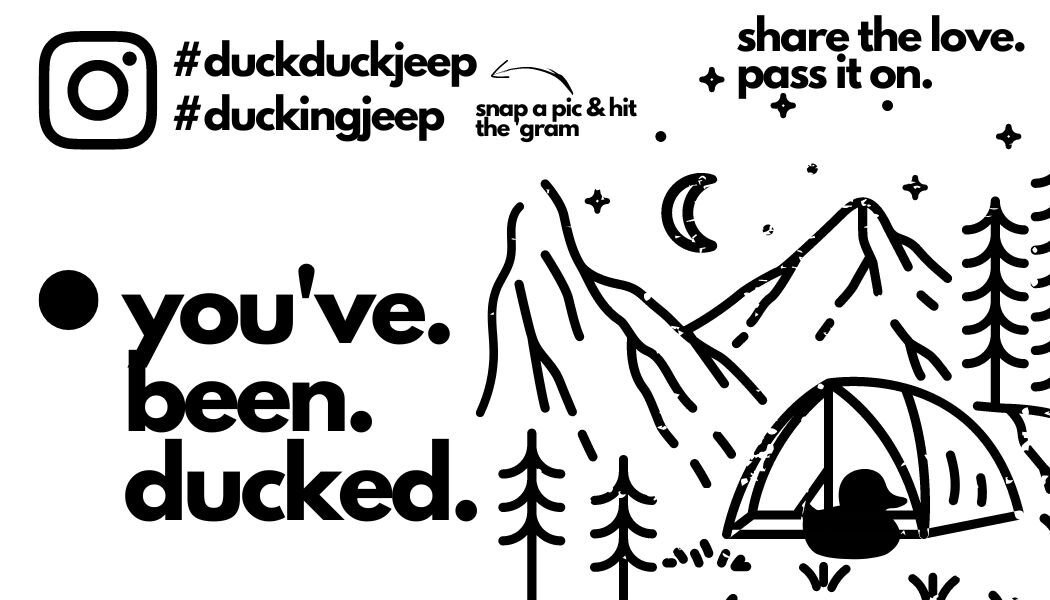 Camping-themed Jeep Ducking Card Download and Print - Etsy