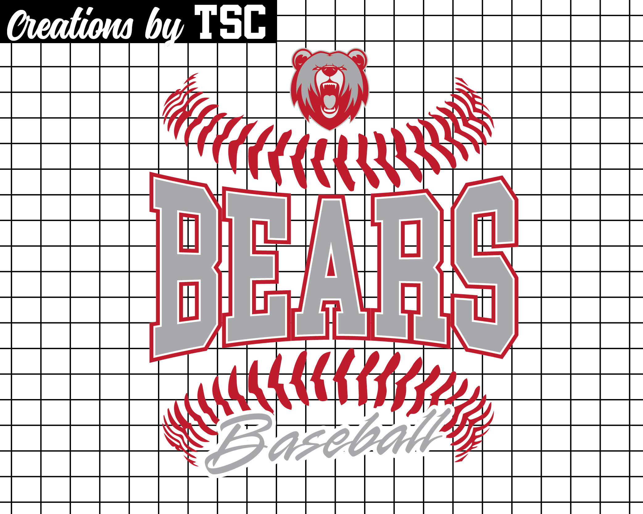 Bears Baseball Digital Download .PNG .SVG Circuit Ready - Etsy