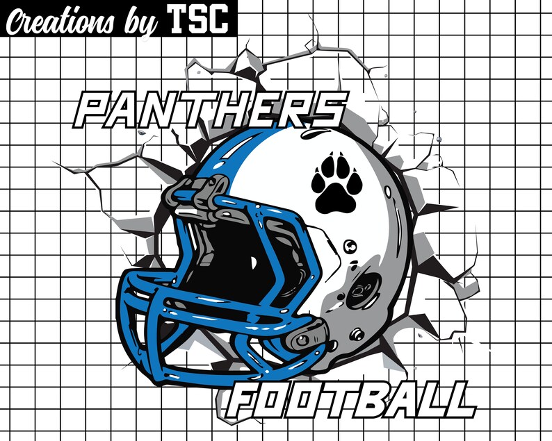 Panthers Football Helmet Digital Download .PNG - Etsy