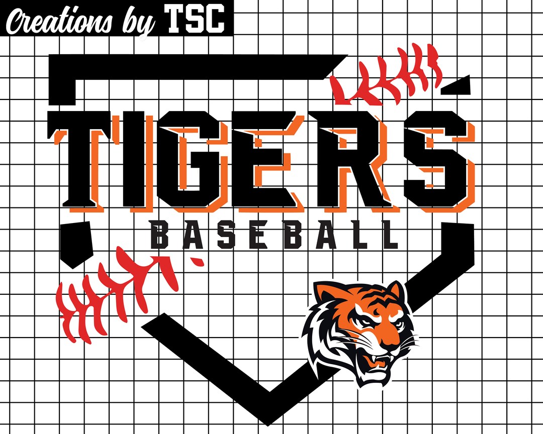 Tigers Baseball | Digital Download | .PNG .SVG | Cricut Ready ...
