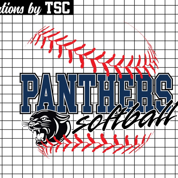 Pink Panthers Softball Svg - Etsy