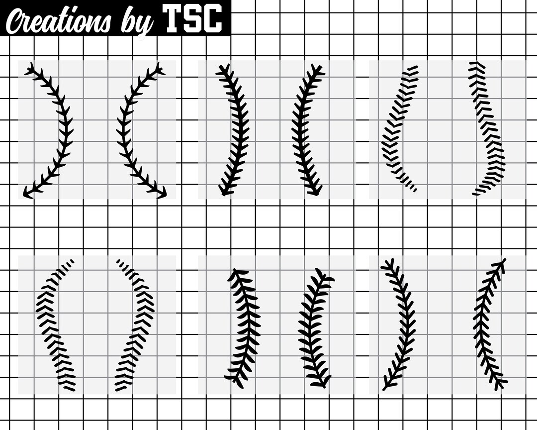 Baseball Laces | Digital Download | .PNG .SVG | Cricut Ready ...