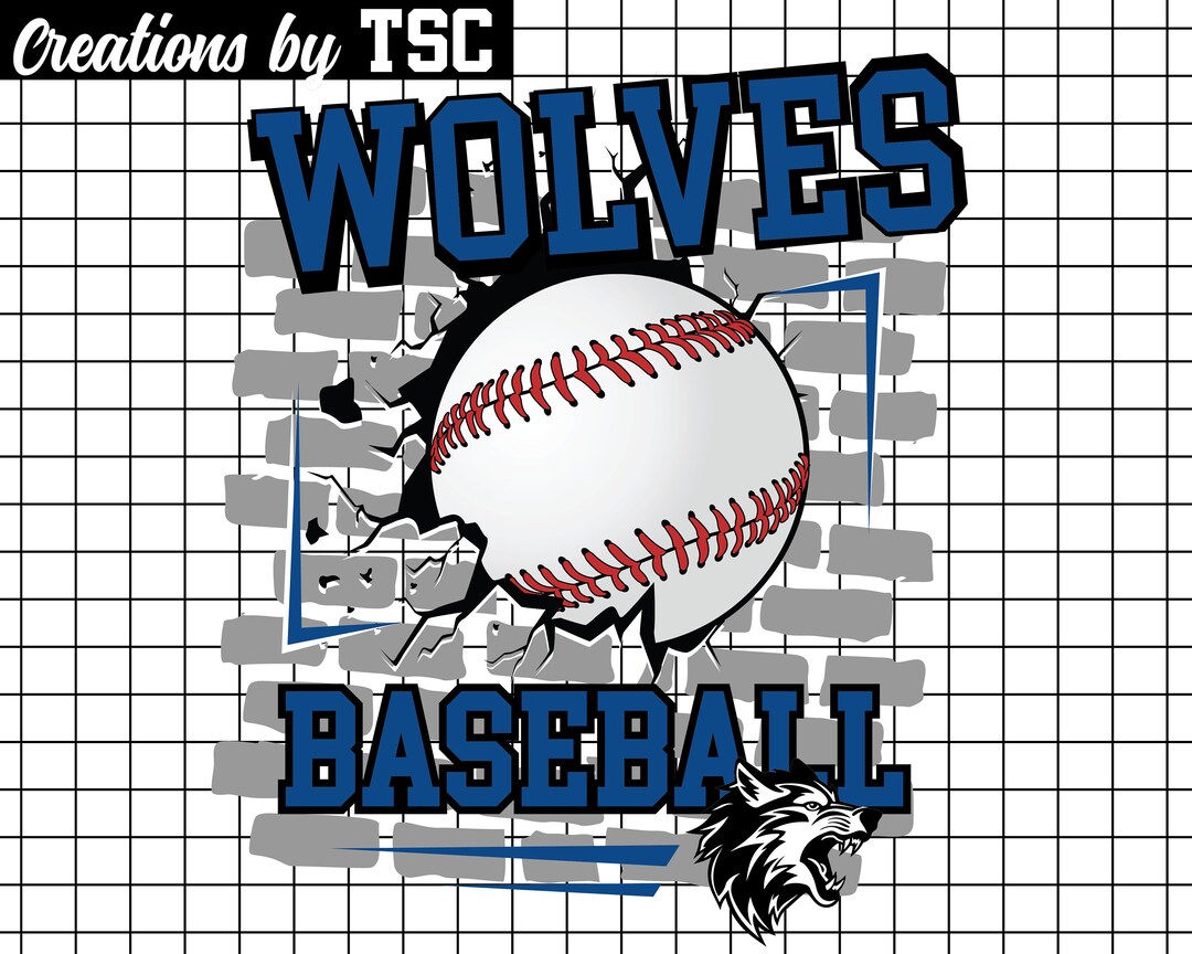 Wolves Baseball | Digital Download | .PNG | Sublimation Ready | Direct ...