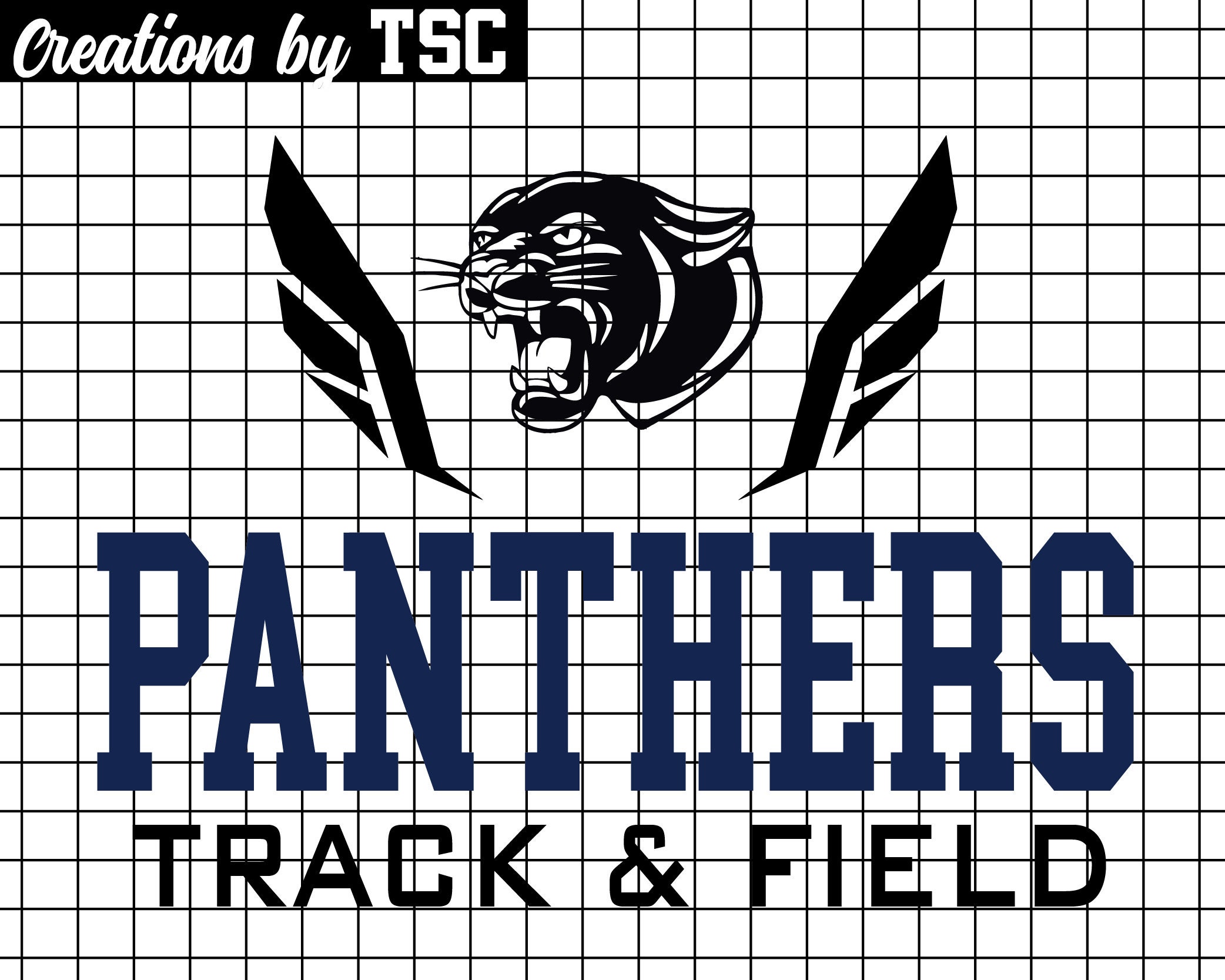 Panther Track and Field Digital Download .PNG .SVG Circuit Ready ...