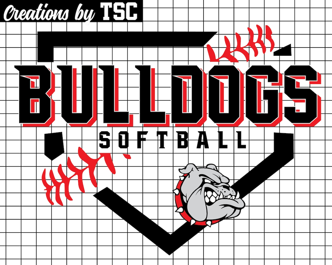 Bulldogs Softball | Digital Download | .PNG .SVG | Circuit Ready | Sublimation Ready - Etsy
