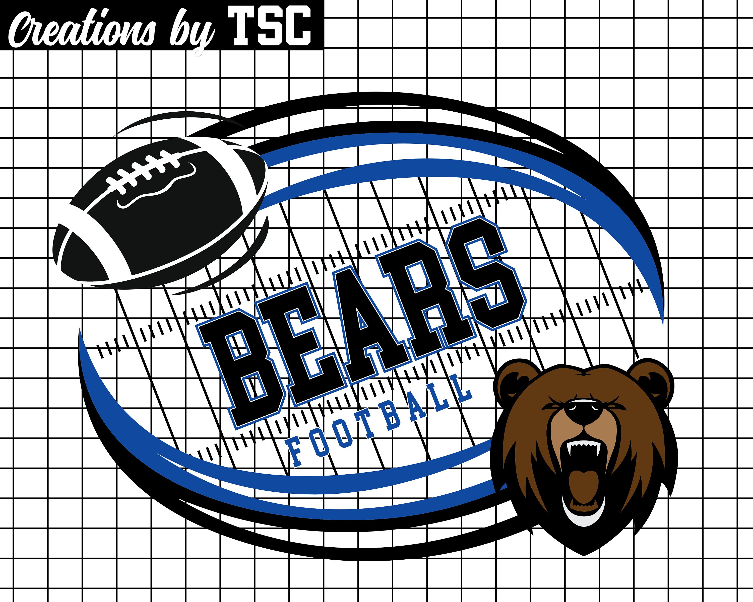 Bears Football Digital Download .PNG Sublimation Ready - Etsy