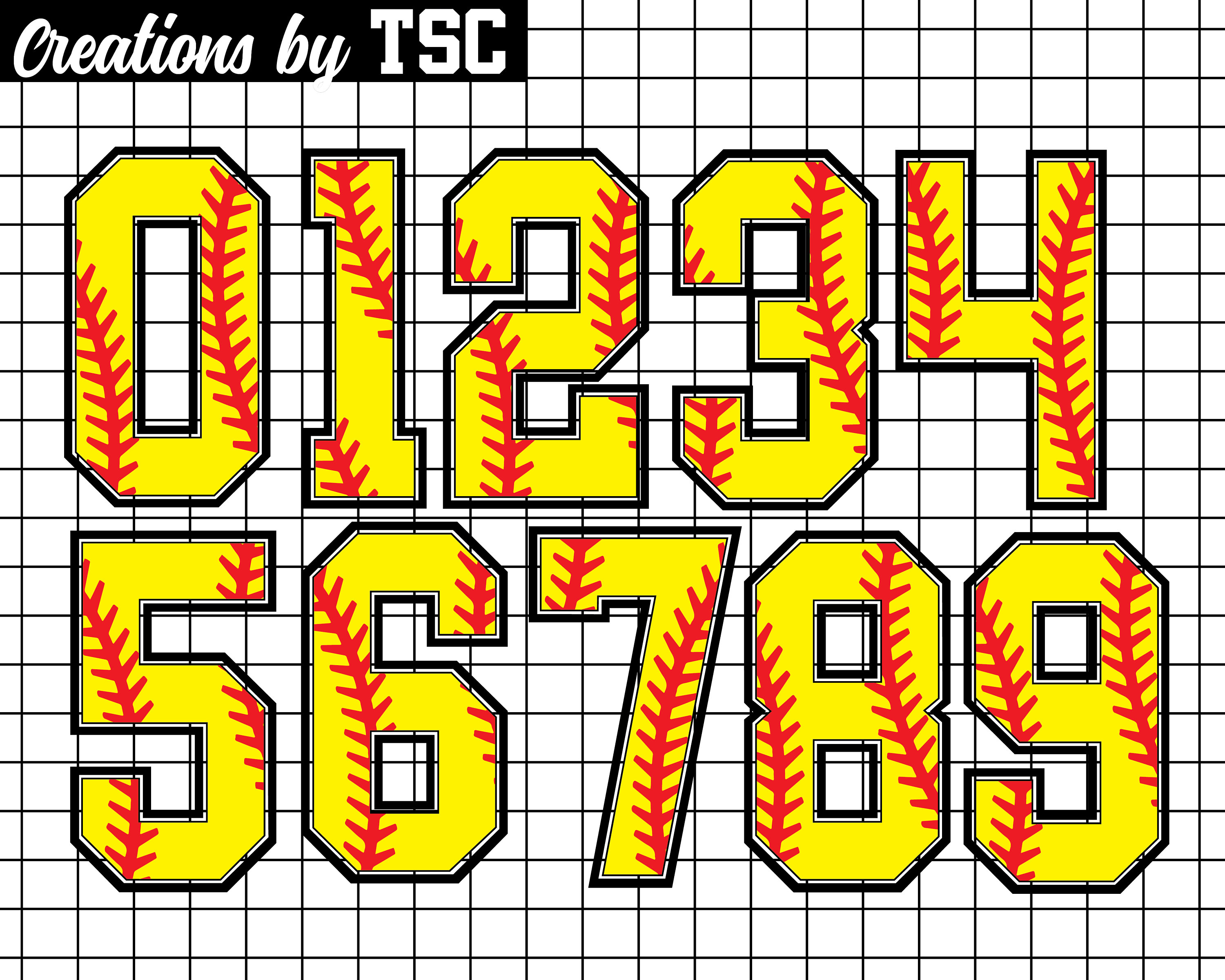 Softball Letters Digital Download .PNG Sublimation Ready - Etsy