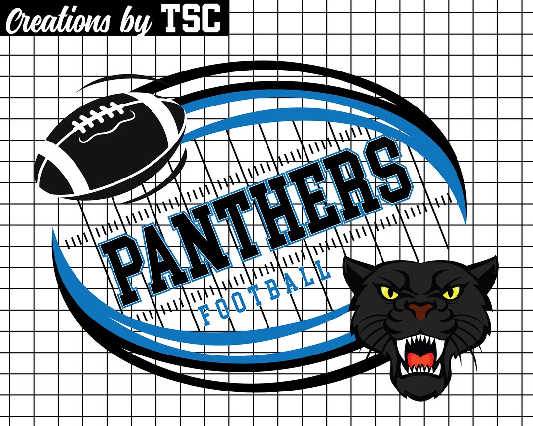 Panthers Football Digital Download .PNG Sublimation Ready Direct to ...