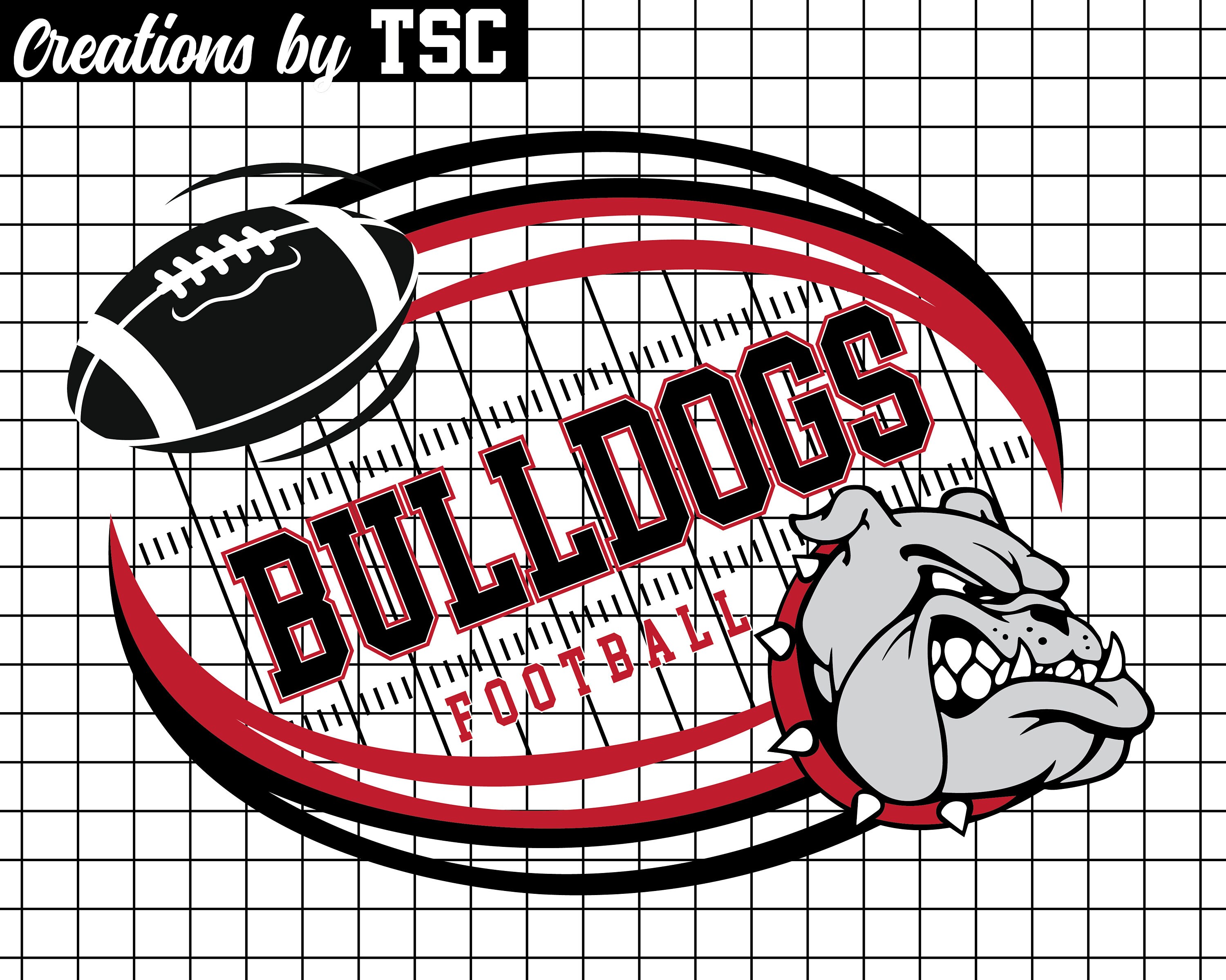 Bulldog Football Digital Download .PNG Sublimation Ready - Etsy