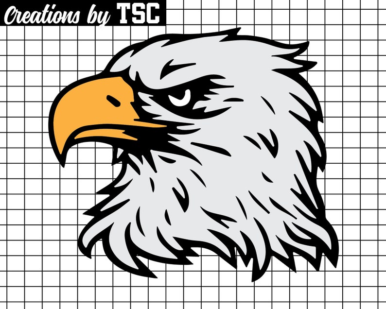 Eagle Mascot Digital Download .PNG .SVG Circuit Ready - Etsy