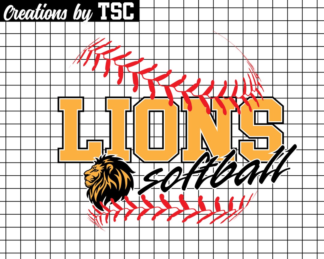 Lion Softball | Digital Download | .PNG | Sublimation Ready - Etsy