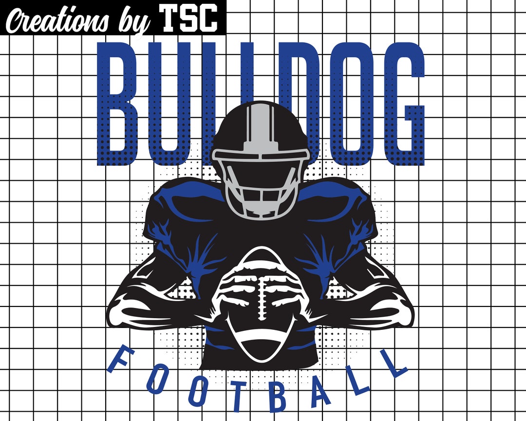 Bulldog Football | Digital Download | .PNG | Sublimation Ready | Direct ...