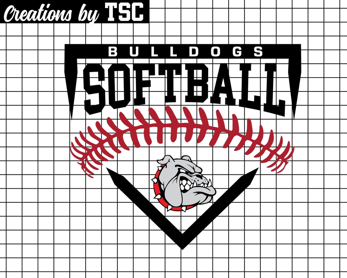 Bulldogs Softball Digital Download .PNG .SVG Circuit - Etsy