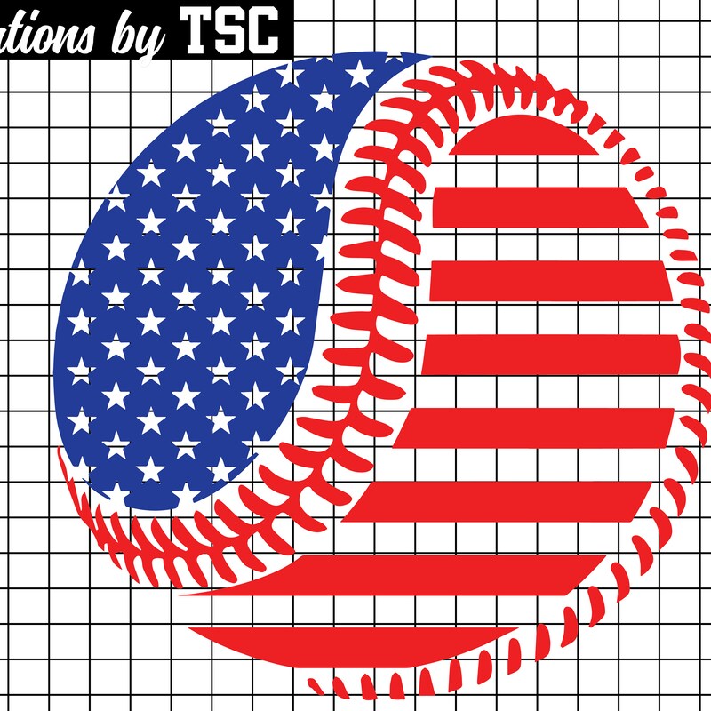 Baseball Flag Svg - Etsy