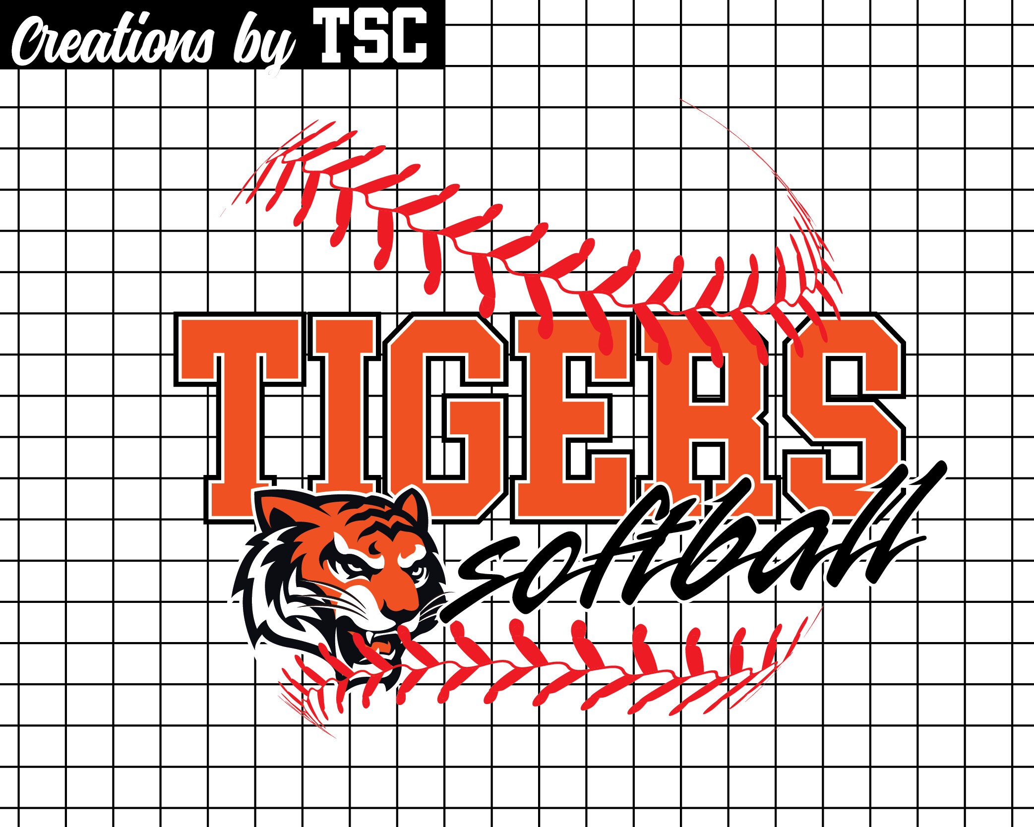 Tigers Softball Digital Download .PNG Sublimation Ready - Etsy