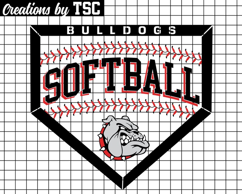 Bulldogs Softball Digital Download .PNG .SVG Circuit - Etsy