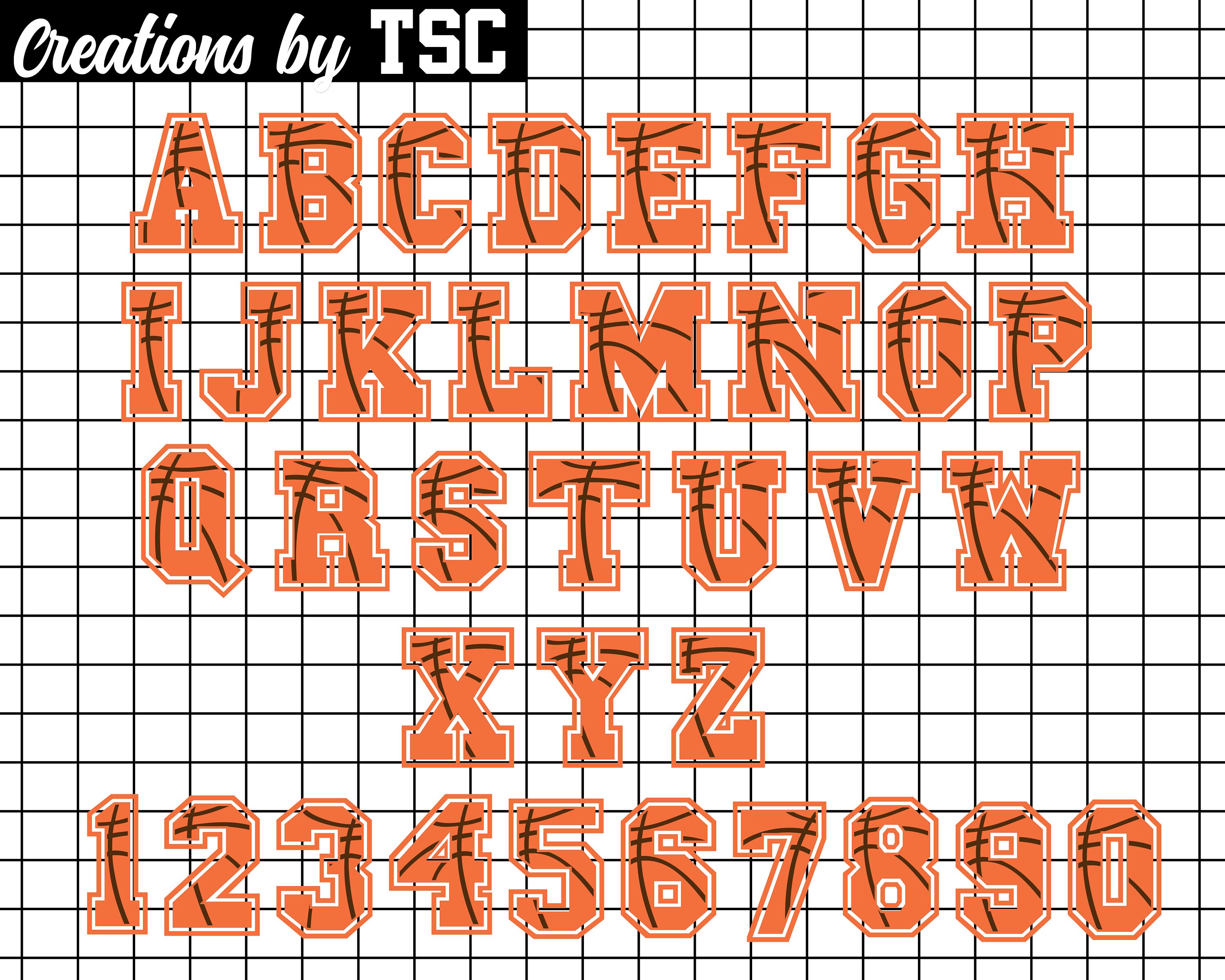 Basketball Letters | Digital Download | .PNG | Sublimation Ready - Etsy