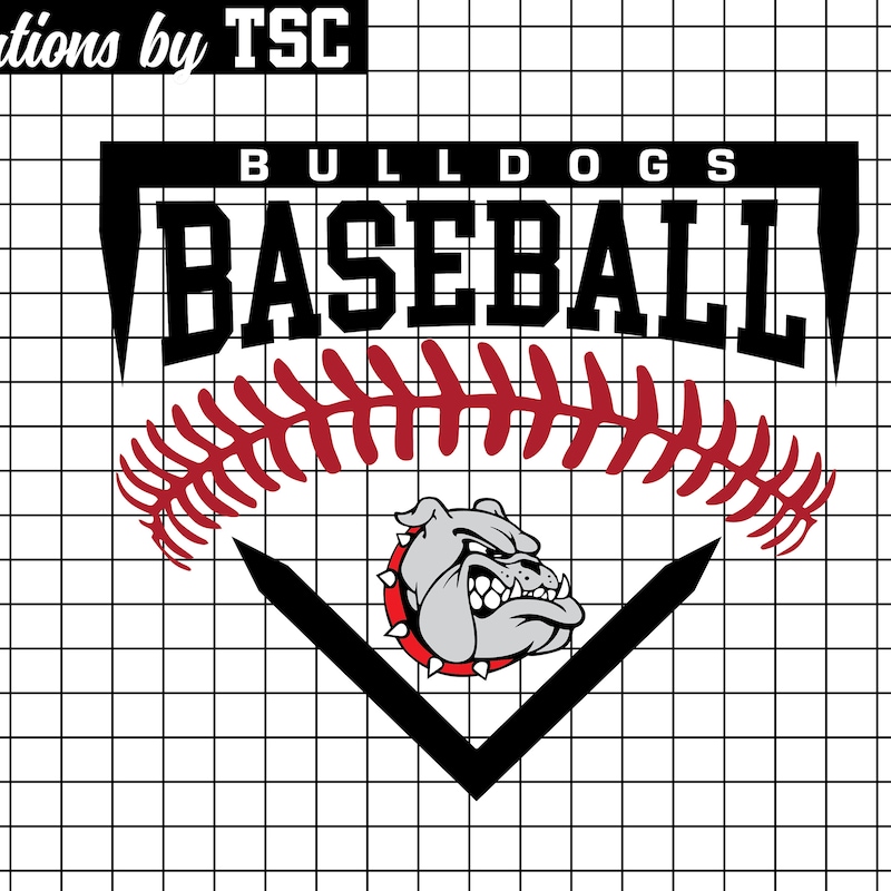 Bulldog Baseball Svg - Etsy