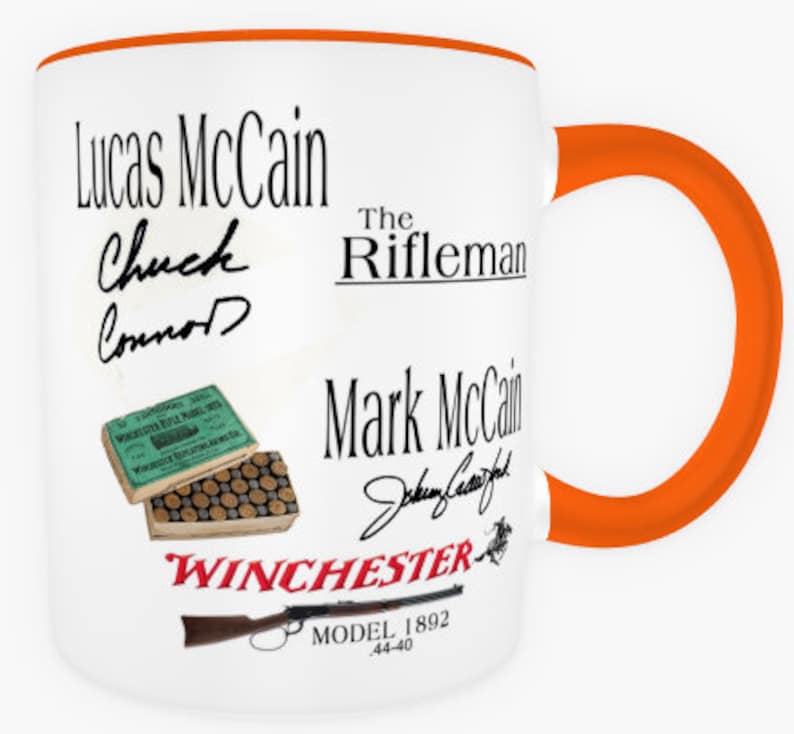 The Rifleman TV Show Mug: Chuck Connors & Johnny Crawford Autograph - Etsy