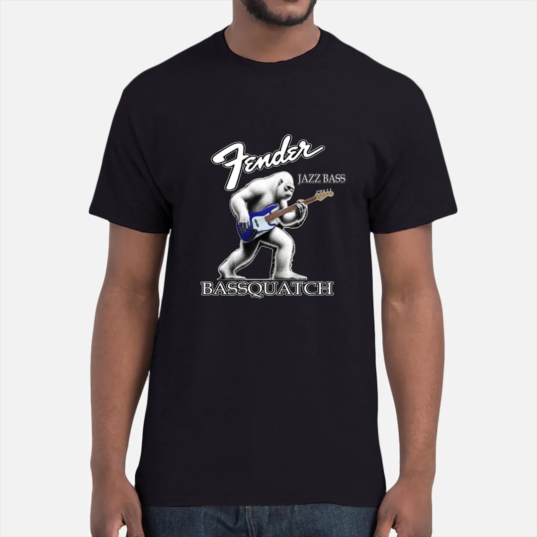 Bassquatch Fender Jazz Bass Guitar T-shirt - Etsy
